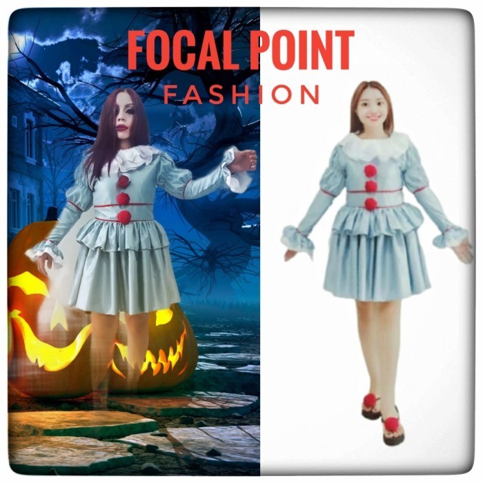 Jual Diskon!!! kostum Pennywise dewasa Clown Badut Horror Halloween ...