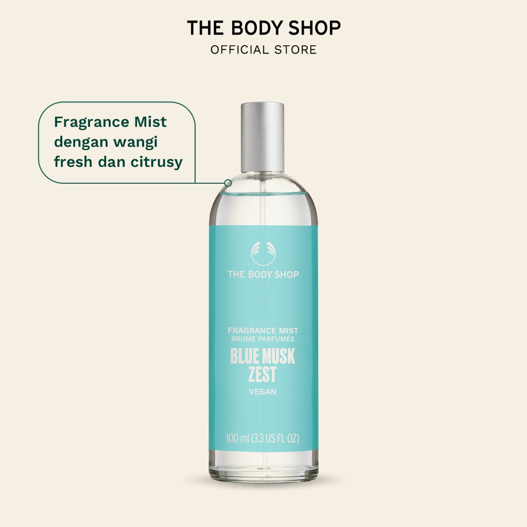 Jual The Body Shop Blue Musk Zest Fragrance Mist 100ml | Shopee Indonesia
