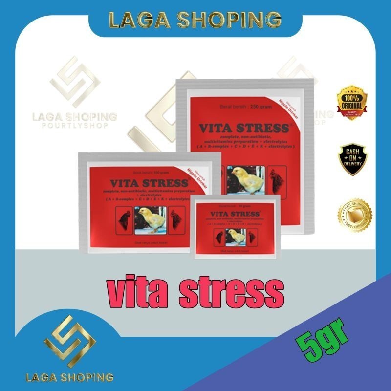 Jual 1dus vita stress 40bks vitastress 200 gram obat vitamin ayam nafsu ...