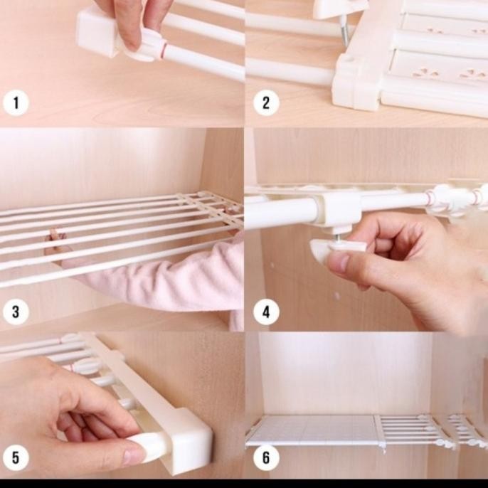 Jual Sekat Lemari Fleksibel Partisi Sekat laci Portable Dapur Baju New ...