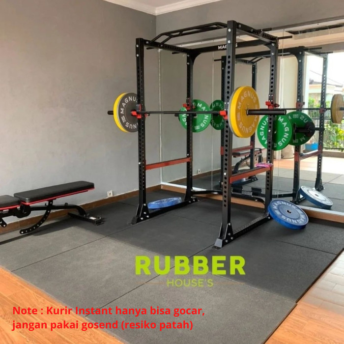 Jual Rubber Tile/ Rubber Mat/ Rubber Gym / Rubber Flooring 2Cm X 1M X ...