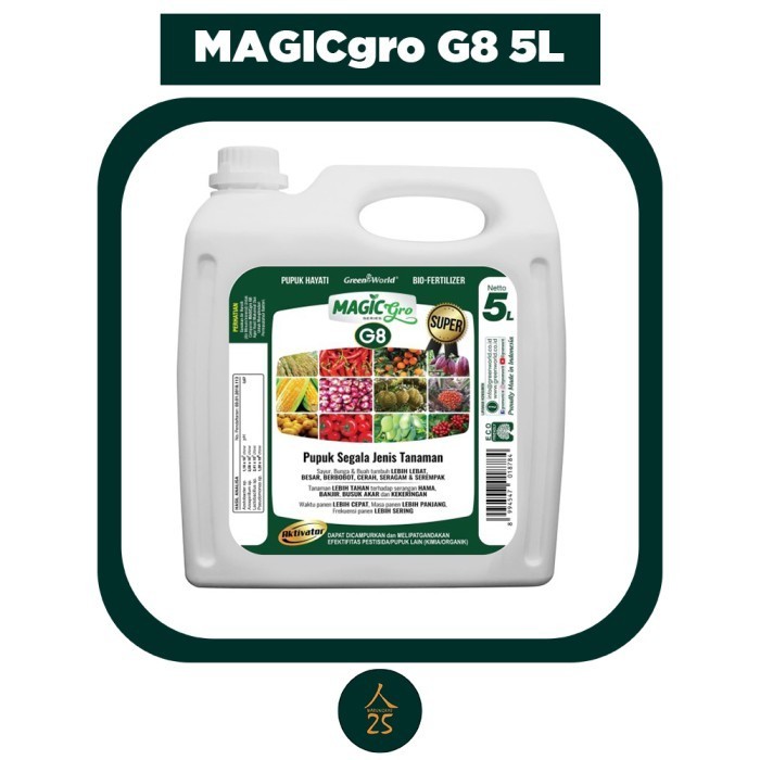 Jual Pupuk Organik SUPER MAGICgro G8 5L u/ Segala Jenis Tanaman Outdoor | Shopee Indonesia
