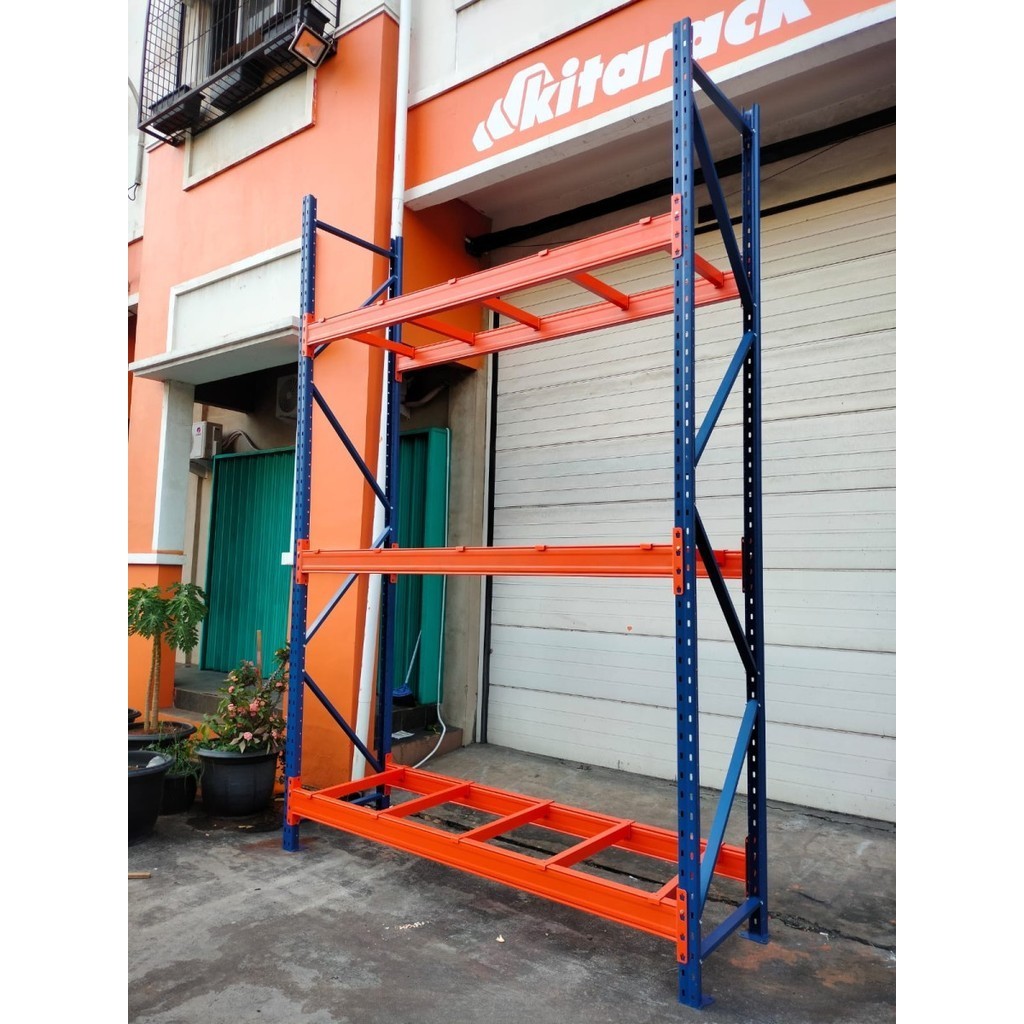 Jual Rak Palet 1 TON Pallet Rack Heavy Duty Panjang 2.5M Tinggi 4M ...