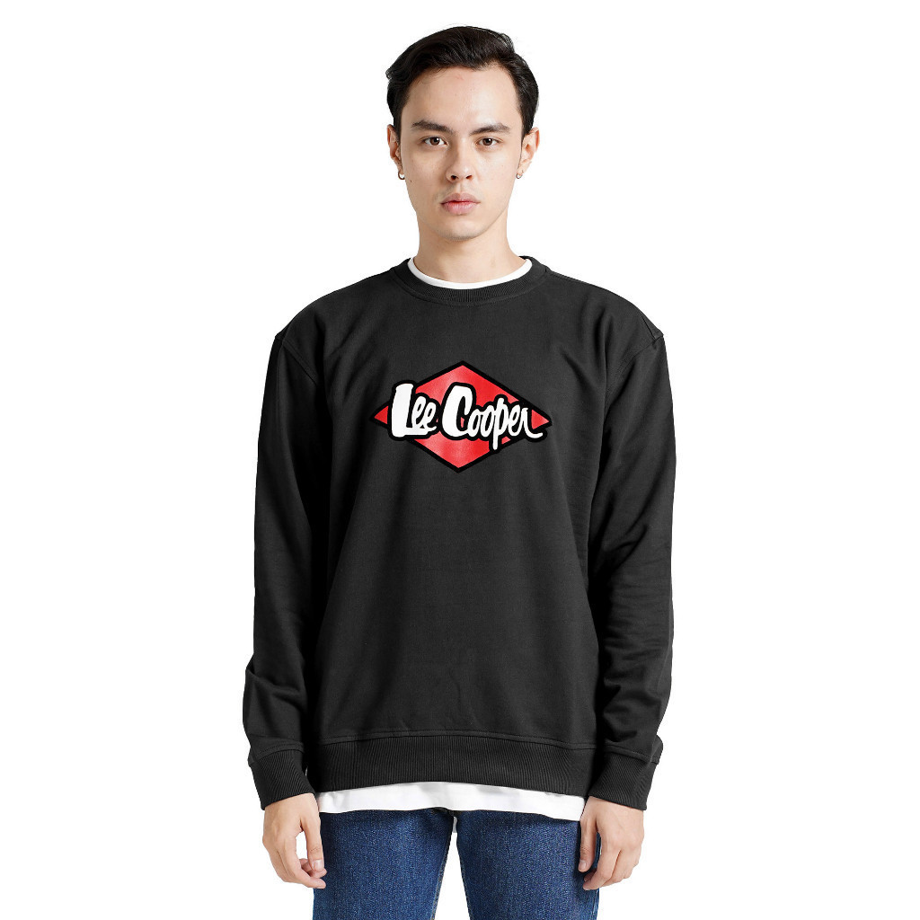 Jual Lee Cooper Sweater Logo Retro Black | Shopee Indonesia