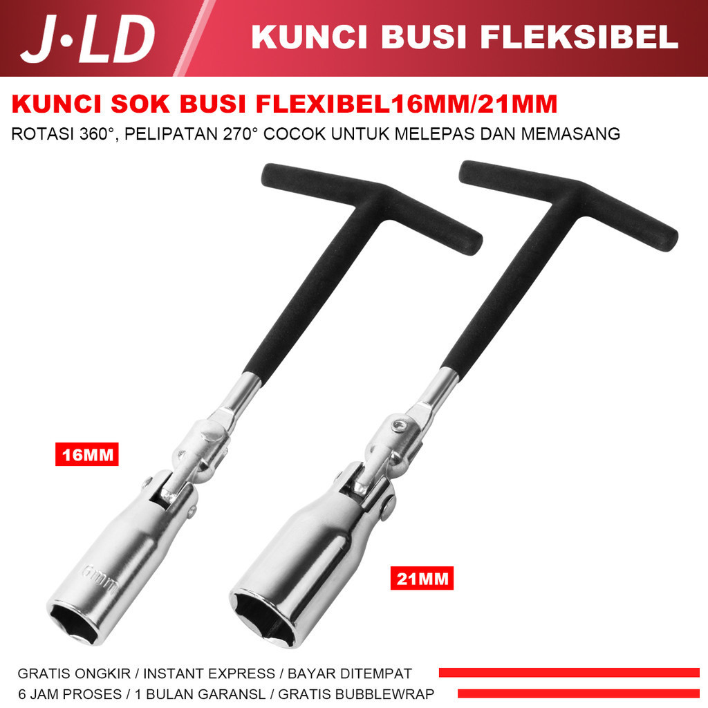 Jual JLD Kunci Busi Fleksibel Kunci Sok Busi Flexibel 16mm/21mm KUNCI ...