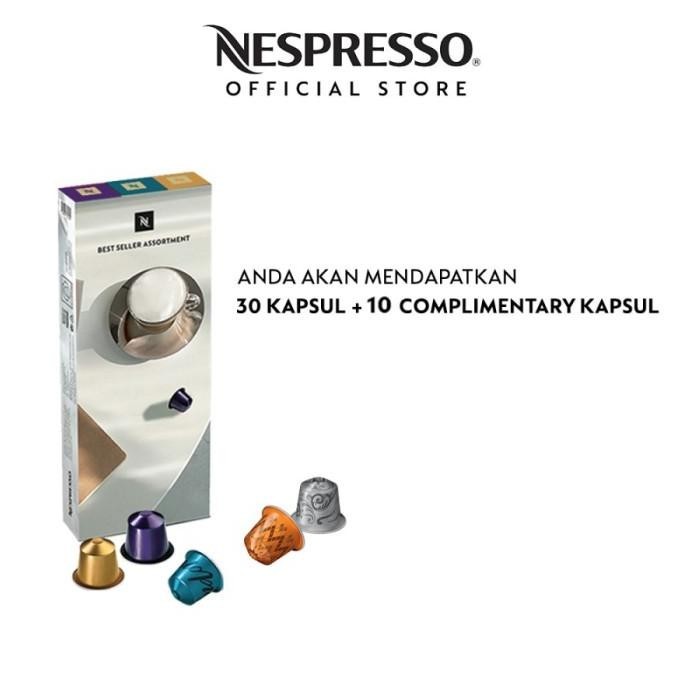 Jual Nespresso Inissia Coffee Machine Black With 30 Capsules | Shopee ...
