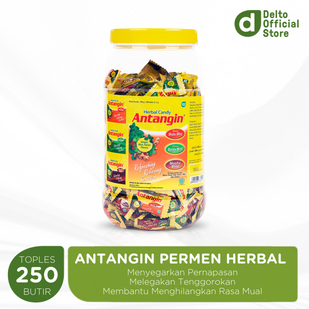 Jual Antangin Permen Herbal Toples 250 Butir Aneka Rasa Madu Honey ...