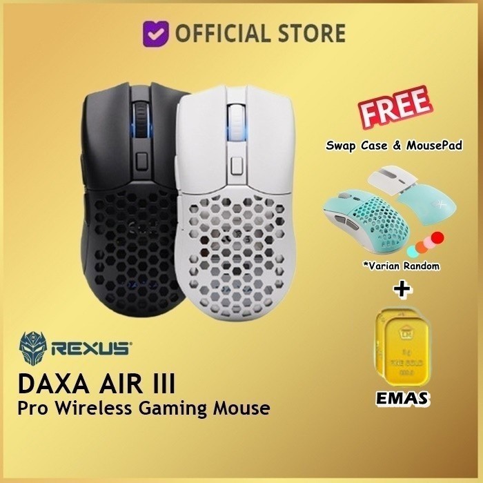 Jual Rexus Daxa Air II Pro Wireless Mouse Air 2 Ultra Lightweight ...