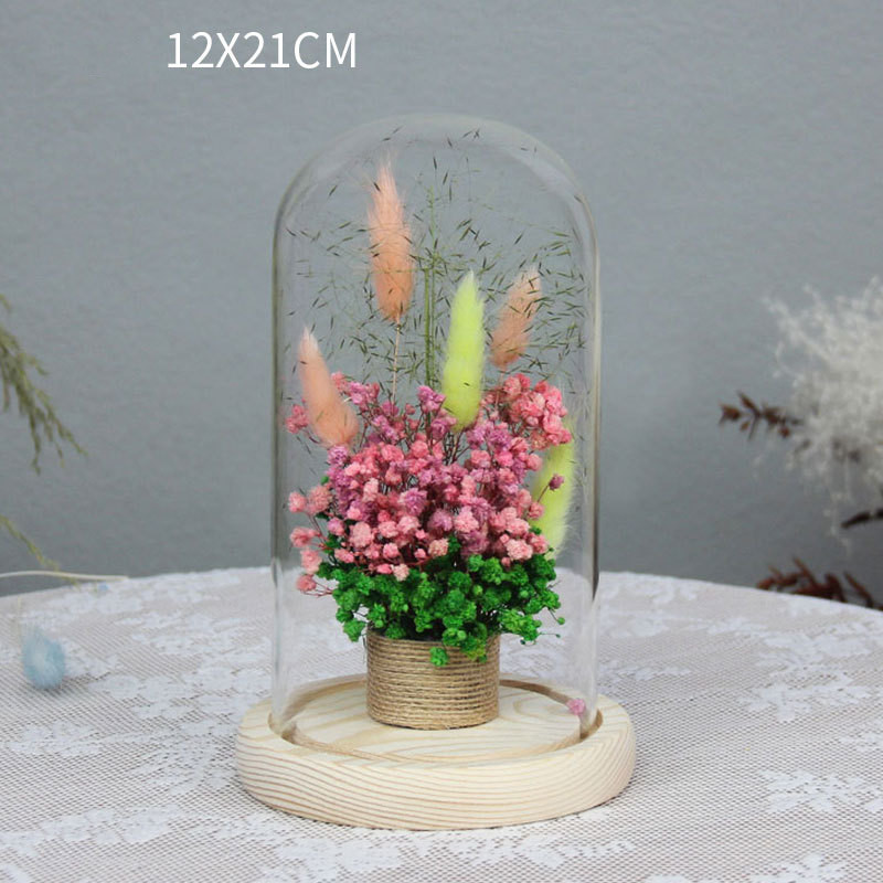 Jual Bunga Dekorasi Kaca Eternal Flower Dome Glass Cover Model 2 ...