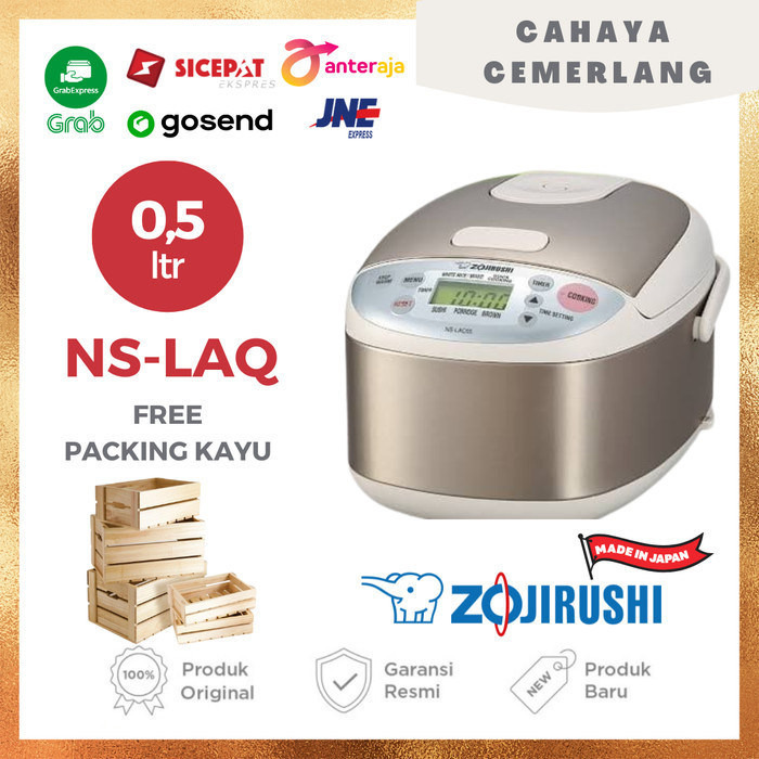 Jual Zojirushi Micom Fuzzy Logic Rice Cooker/Warmer Ns-Laq05 Xa | Shopee Indonesia