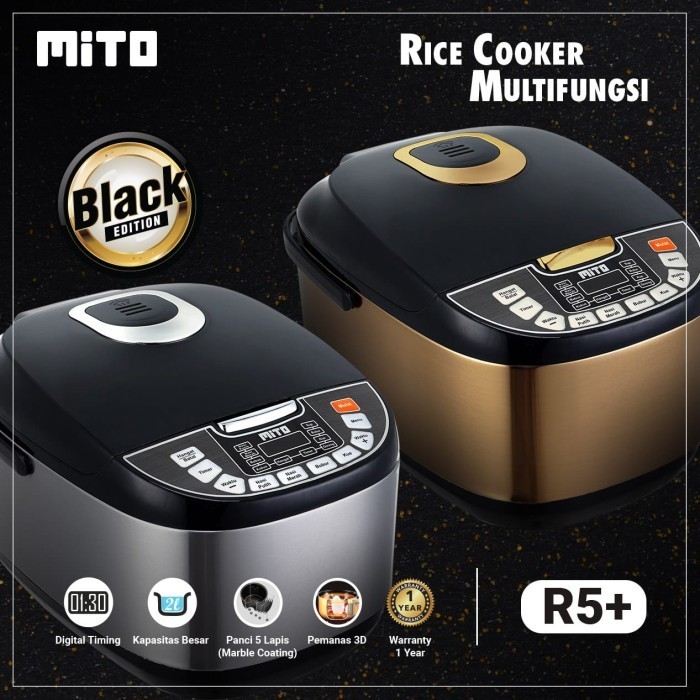 Jual Rice Cooker Mito R5 Plus 8In1 Digital -2Liter | Shopee Indonesia