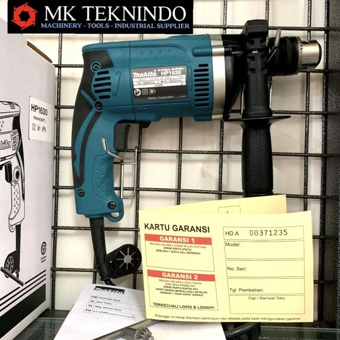 Jual Makita Hp1630 Mesin Bor Tembok Kayu Besi Rotary Hammer Drill Hp 1630 | Shopee Indonesia