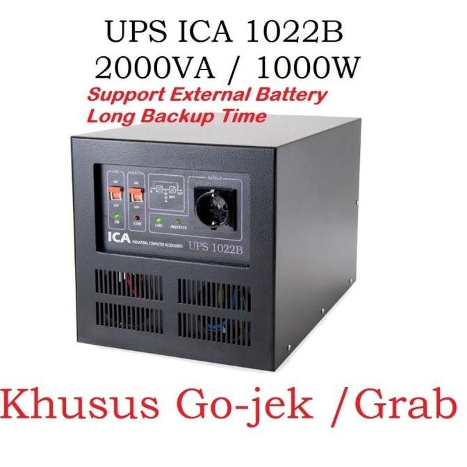 Jual Ups Ica 1022B 2000Va Support External Battery Khusus kirim Kurir ...