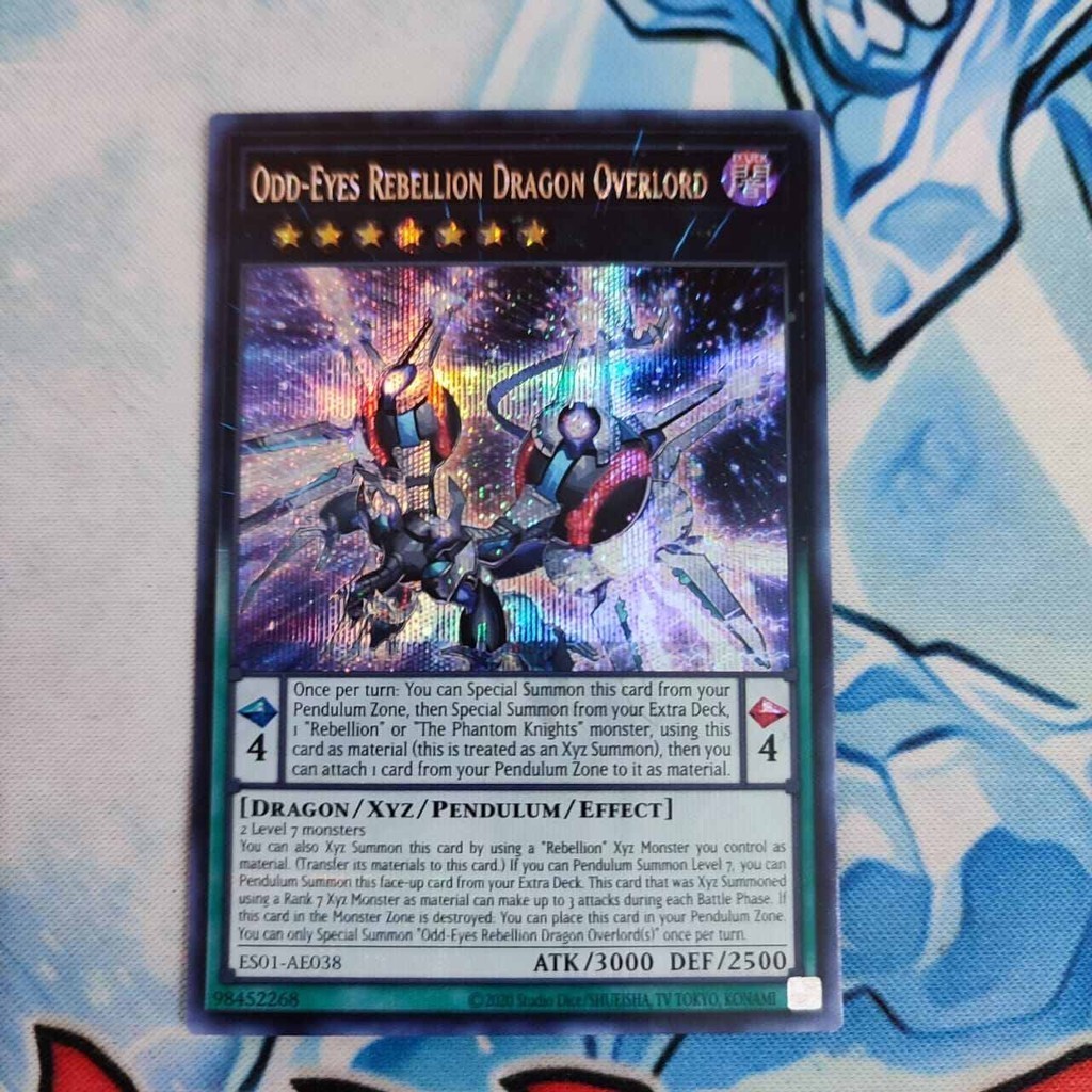 Jual yugioh AE odd eyes rebellion dragon overlord ES01-AE038 SE original | Shopee Indonesia