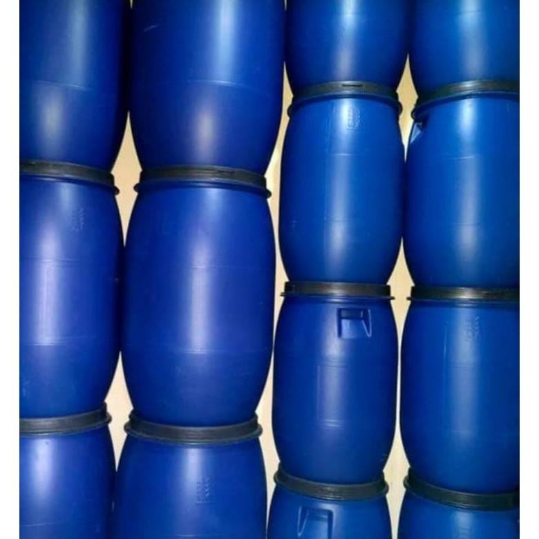 Jual drum plastik / tong sampah biru (bisa pakai kran) 60liter/120liter ...
