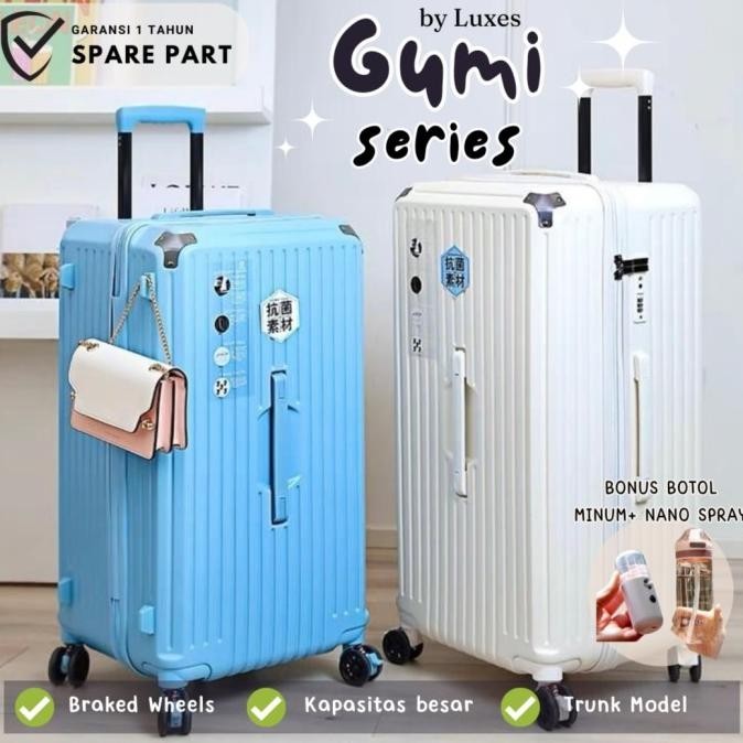 Jual KOPER BAGASI 24 32 INCH GUMI SERIES BIG LUGGAGE SUITCASE TRAVEL ...