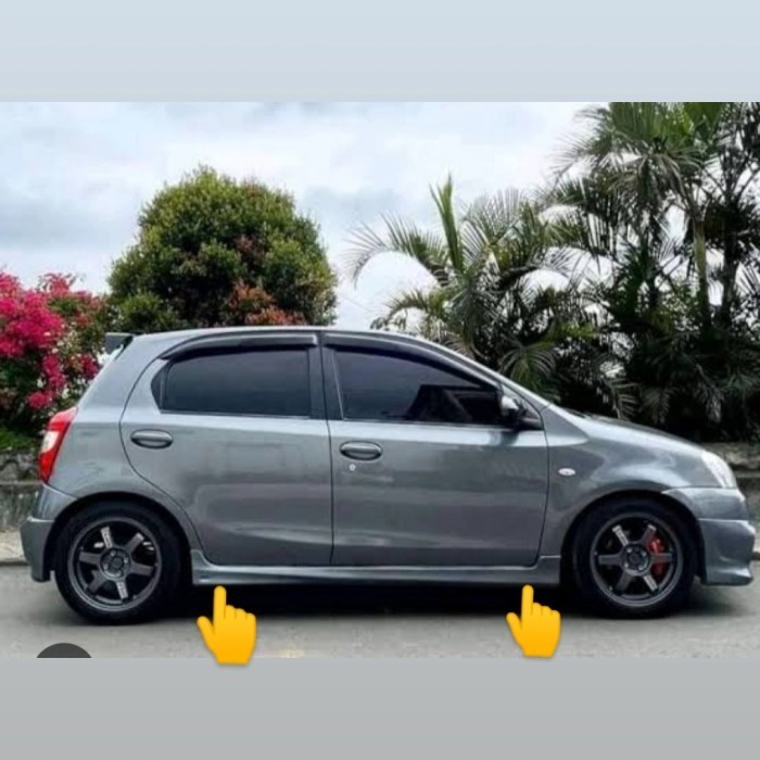 Jual Bodykit SIDESKIRT side skirt etios valco original 1set | Shopee ...