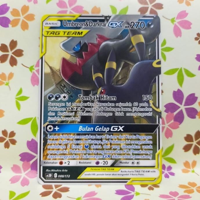 Jual UMBREON & DARKRAI TAG TEAM GX TD AC3D 088/172 POKEMON TCG INDONESIA HARGA KHUSUS | Shopee ...