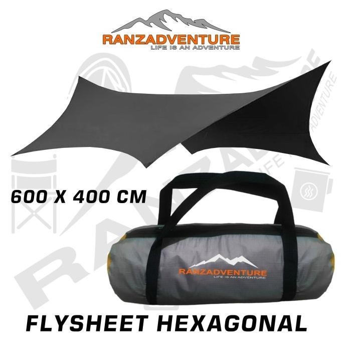 Jual Flysheet Hexagonal Kombinasi 4X6 Flysheet Jenis Hexagonal 400 X ...