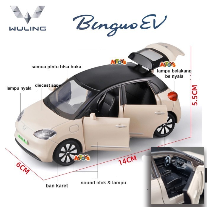 Jual Ane Diecast Mobil Wuling Binguo Wuling Bingo Diecast Miniatur ...