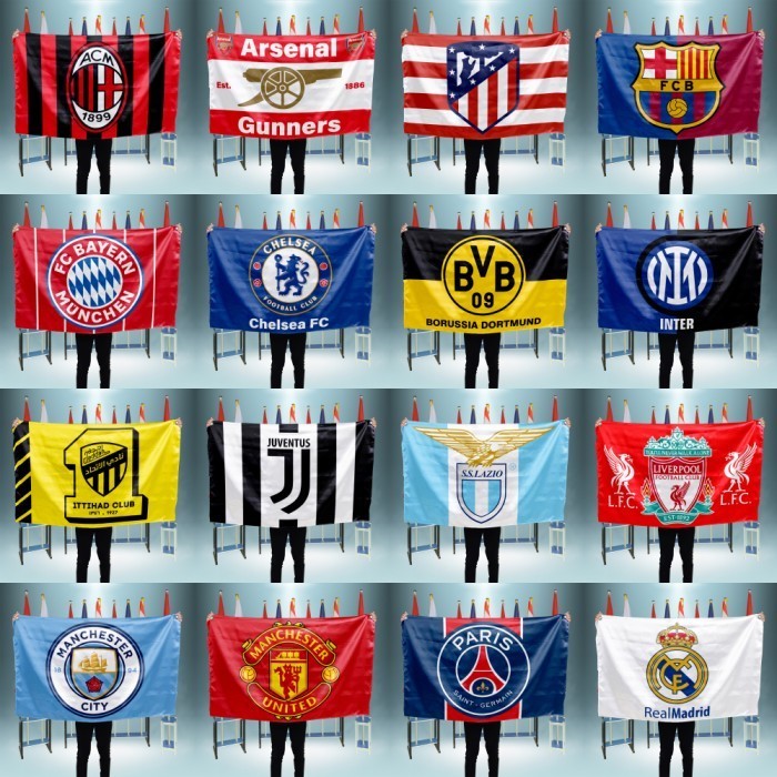 Jual langsung order saja] Bendera Klub Bola Eropa Internasional ...