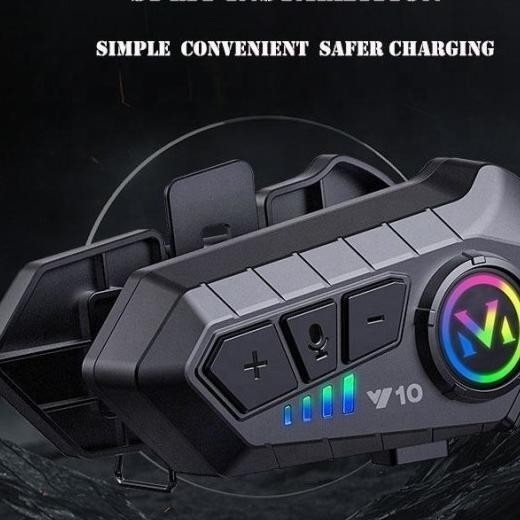 Jual Smartcom Y10 Intercom Helm Bluetooth Chip Qualcomm 5.0 Fm Radio ...