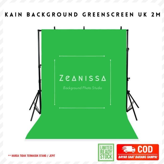 Jual HARGA DISC - Kain Background Backdrop Foto polos hijau greenscreen ...