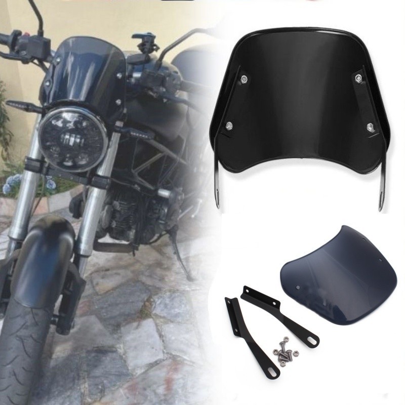 Jual Windshield Universal Fit 5 Sampai 7 "Lampu Depan Bulat Untuk HONDA ...