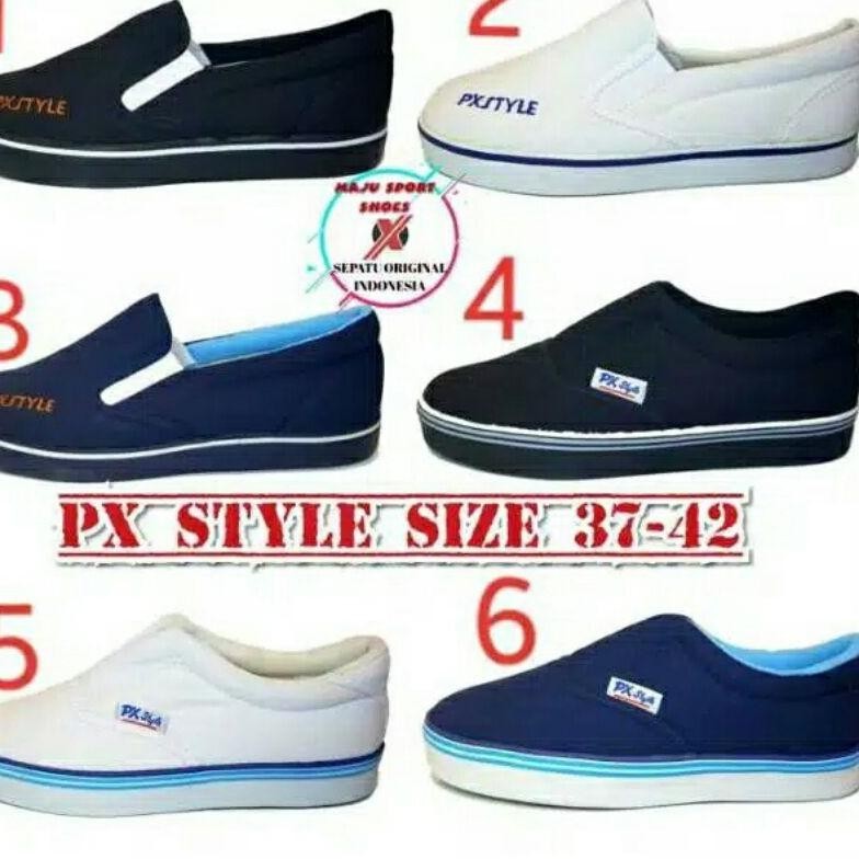 Jual [Cod] Sepatu Px Style 128/Sepatu Slip On Kanvas/Sepatu Kerja (Lagi ...