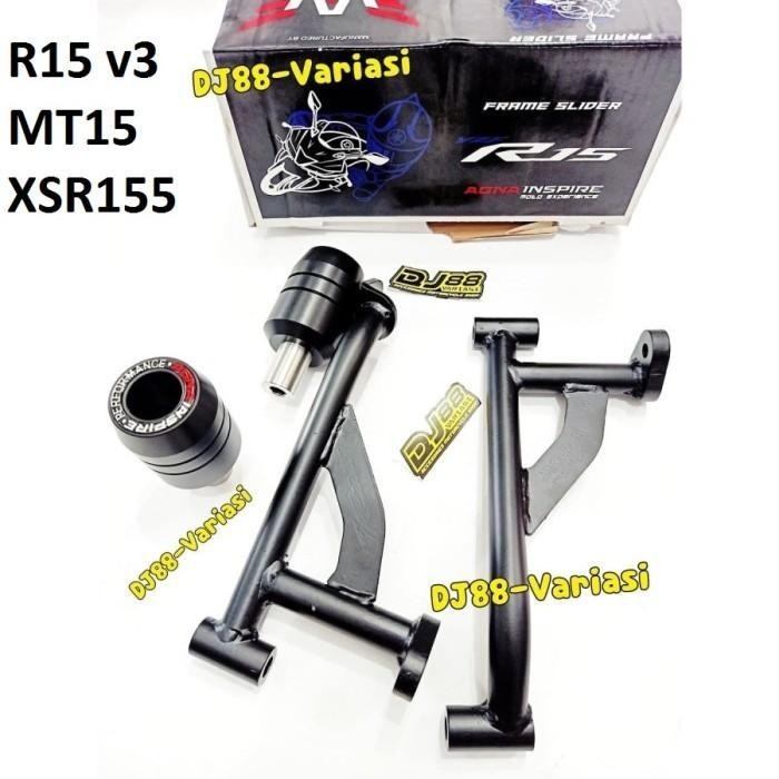 Jual Frame slider Agna inspire Yamaha R15 v3 MT15 XSR155 pelindung ...