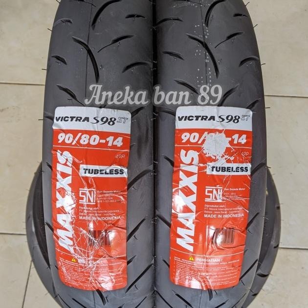 Jual Ban Maxxis Victra 90/80-14 Tubeless Motor Matic | Shopee Indonesia