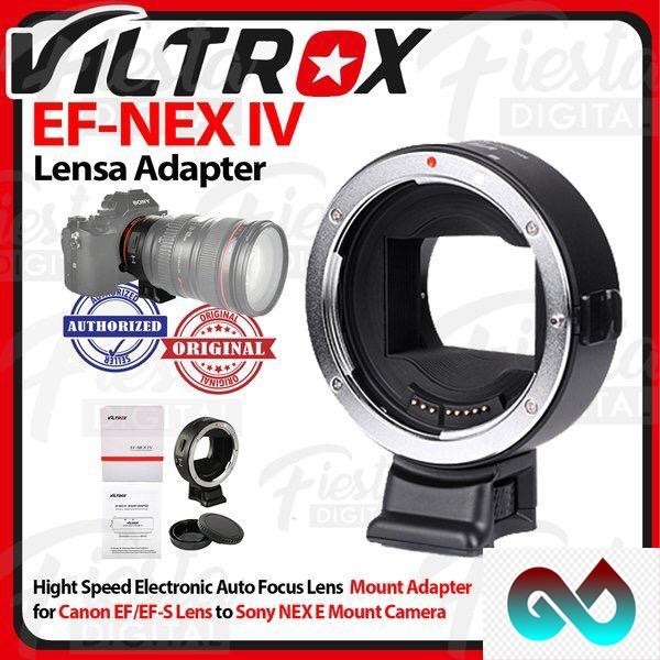 Jual Viltrox EF-NEX IV Lensa Adapter for Canon Lens to SONY E Mount ...