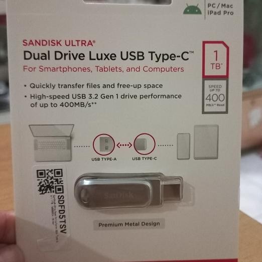 Jual Flashdisc Usb Type C 1Tb Sandisk Flash Disk Luxe 1 Tb Tipe ...