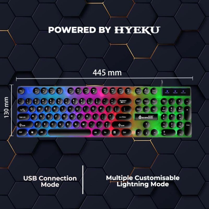Jual Keyboard Wired Gaming Mechanical Feel D-290 104 Keys Rgb Backlight ...