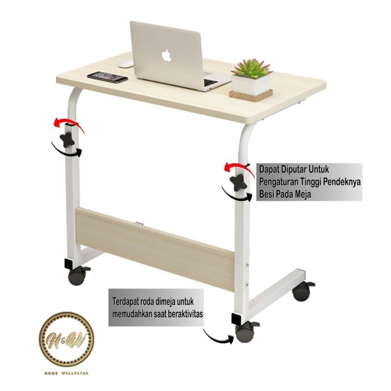 Jual Meja Laptop Portabel - Meja Laptop Roda - Meja Kerja Standing ...
