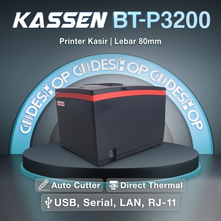 Jual Printer Thermal Ukuran Kertas 80mm Kassen BT-P3200 | Shopee Indonesia