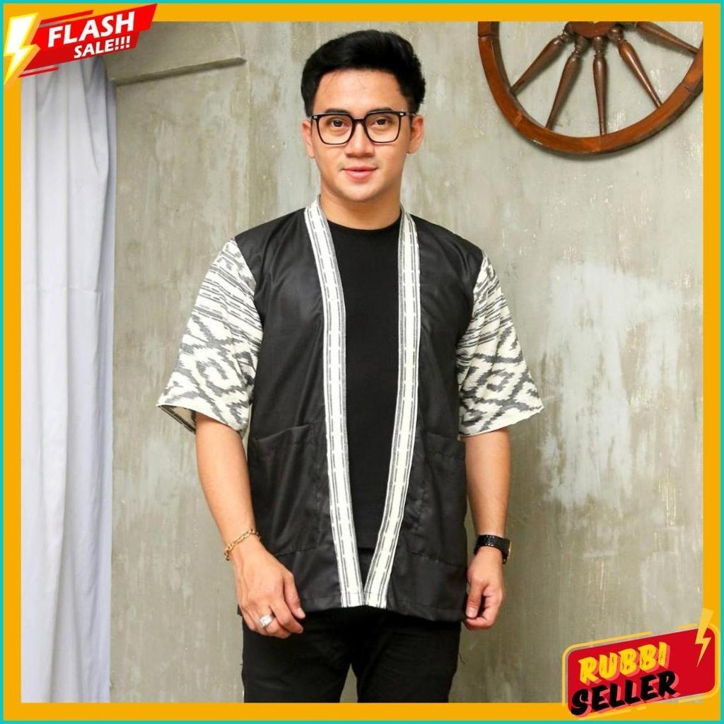 Jual Granito.Id - Kimono Pria Tenun Outer Pria Etnik Tenun Jepara Sumba ...