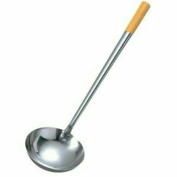 Jual Chinese Ladle Wooden Handle 5,5 " - Irus Panjang Wooden Handle ...
