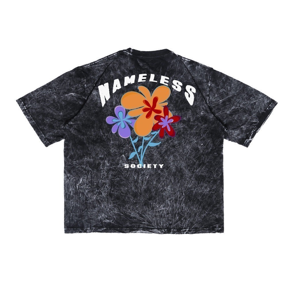 Jual Nameless Society Oversize T- Shirt - In Bloom Washed | Shopee Indonesia