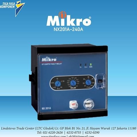 Jual Mikro Nx201A-240A Earth Fault Relay (Old Type: Mk201A-240A ...