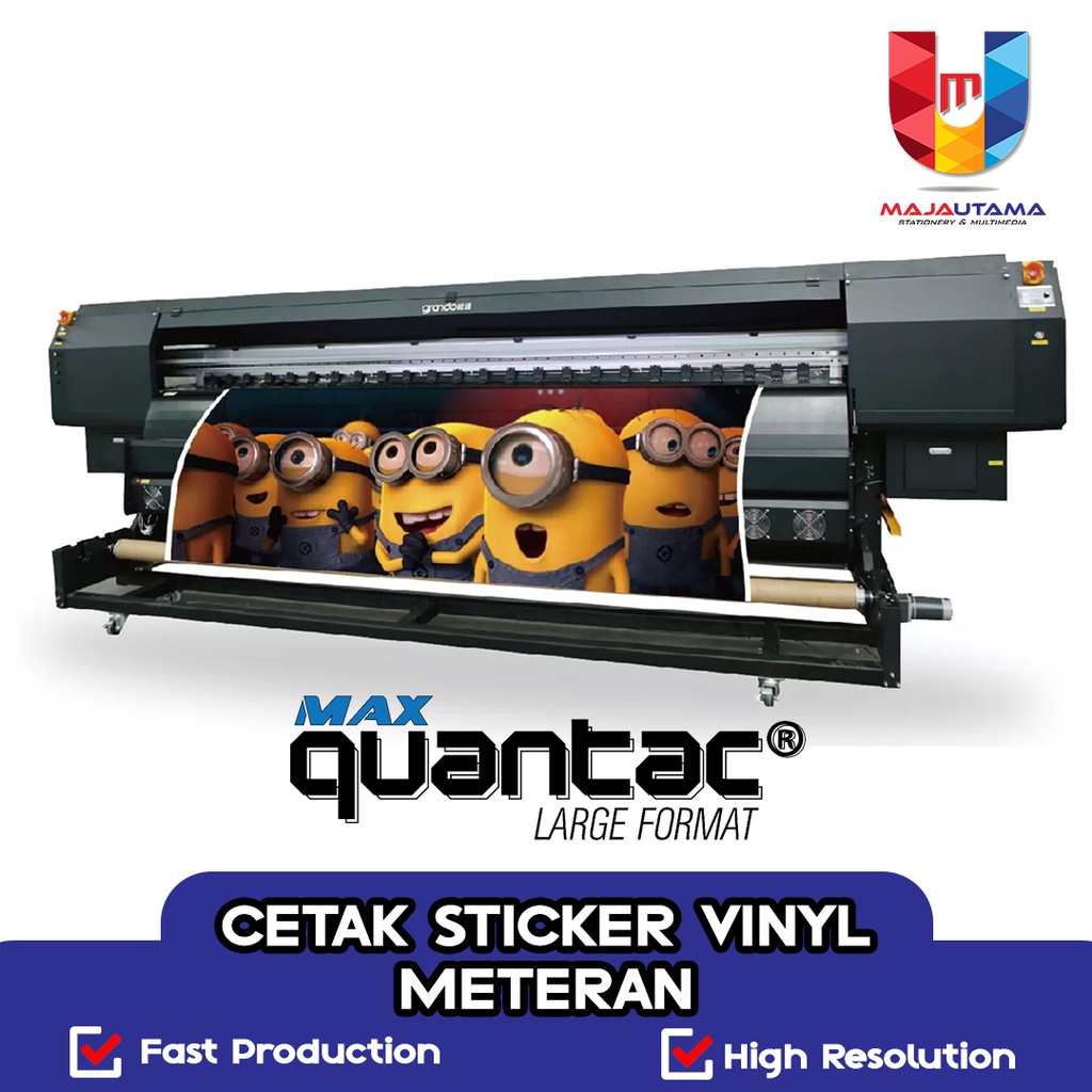 Jual CETAK STICKER VINYL QUANTAC OUTDOOR METERAN | Shopee Indonesia