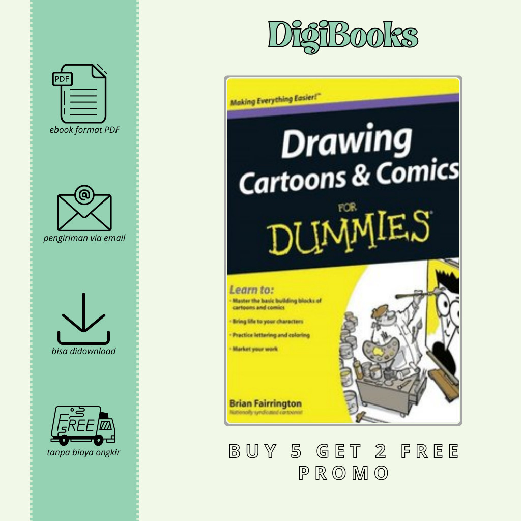 Jual Drawing Cartoons & Comics for Dummies (Bahasa Inggris) | Shopee ...