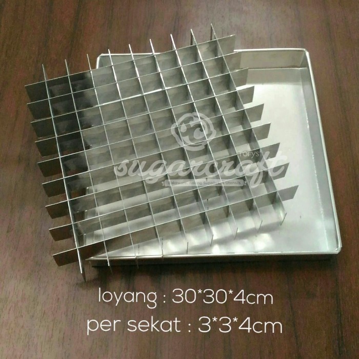 Jual Produk [READY] Promo Loyang sekat 30cm / loyang cake potong ...