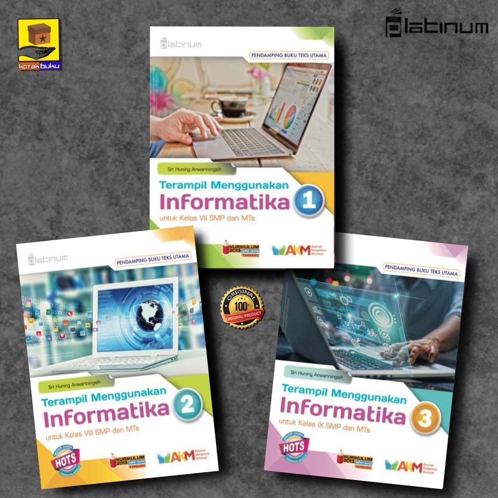 Jual Buku Informatika Kelas 7 8 9 / Informatika SMP / PLATINUM HOTS / TIK SMP / SEKOLAH ...