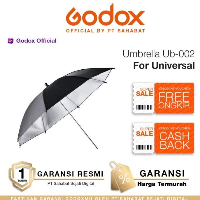 Jual Godox UB-002 Reflector Umbrella 101cm 40inch | Shopee Indonesia