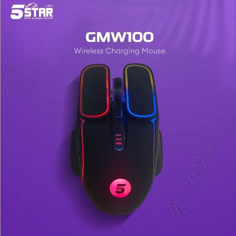 Jual Ok75 5Star Mouse Wireless Gaming Rechargeable Baterai Type-C Fast ...