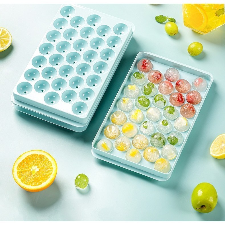 Jual Cetakan Es Batu Bulat Kecil / Mini Ice Cube Tray / Cetakan Pudding ...