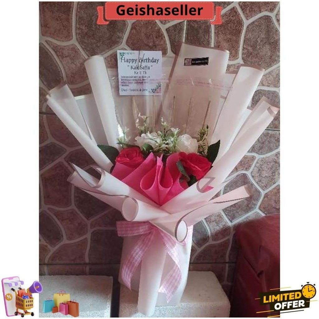 Jual Bucket Bunga Kerangka Buket Kosongan 12 Lembar Rangka Money Buket ...