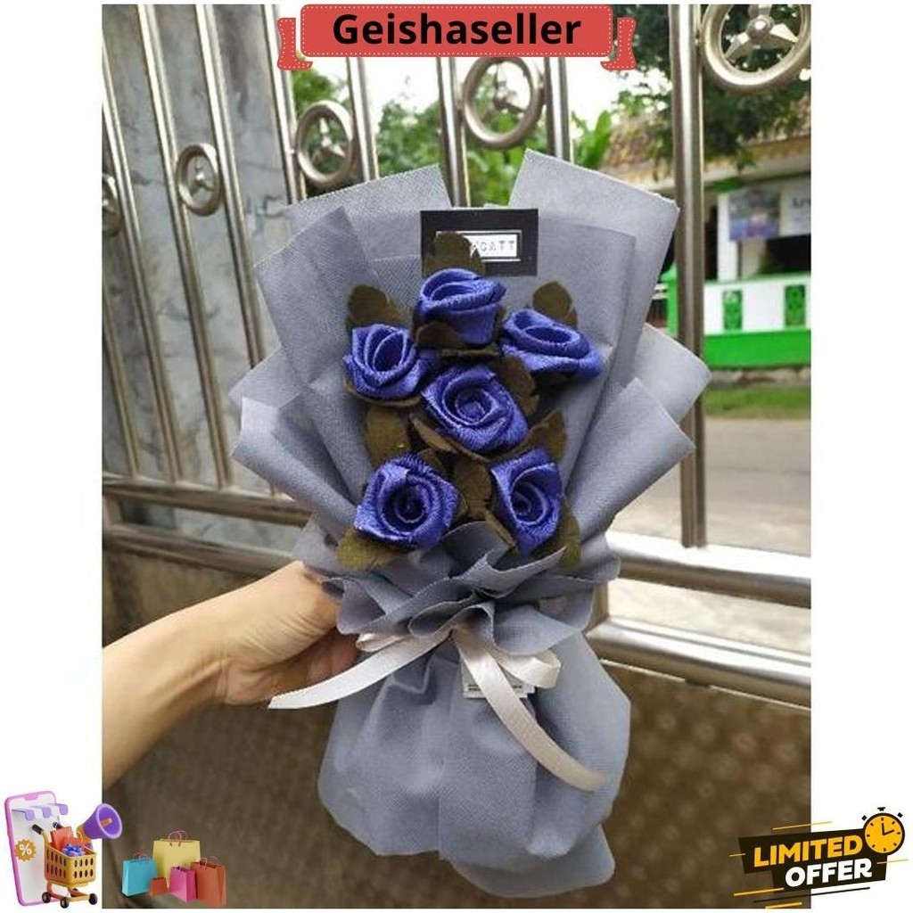 Jual Bucket Tangkai / Bucket Satin / Buket Satin/ Bucket Bunga/ Buket ...