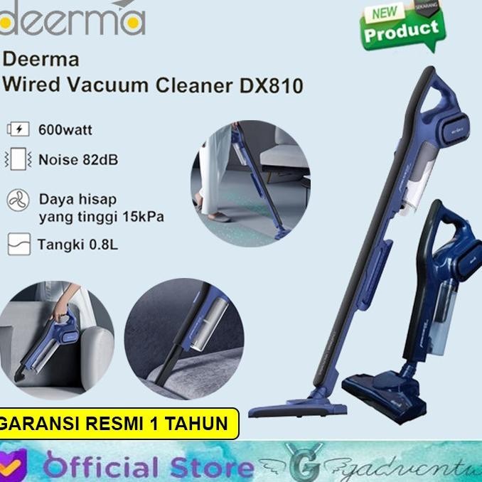 Jual Deerma DX810 Vacum Vakum Vacuum Cleaner Derma Penyedot Debu 600W ...